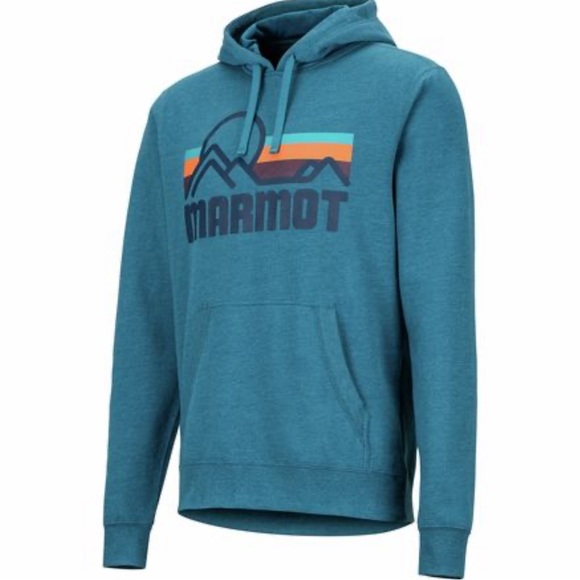 Marmot | Shirts | Marmot Mens Coastal Hoodie Blue Small | Poshmark